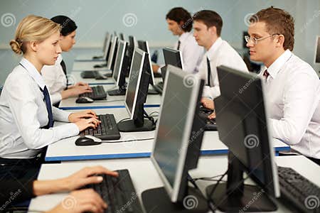Computer work stock image. Image of study, confident - 14538789