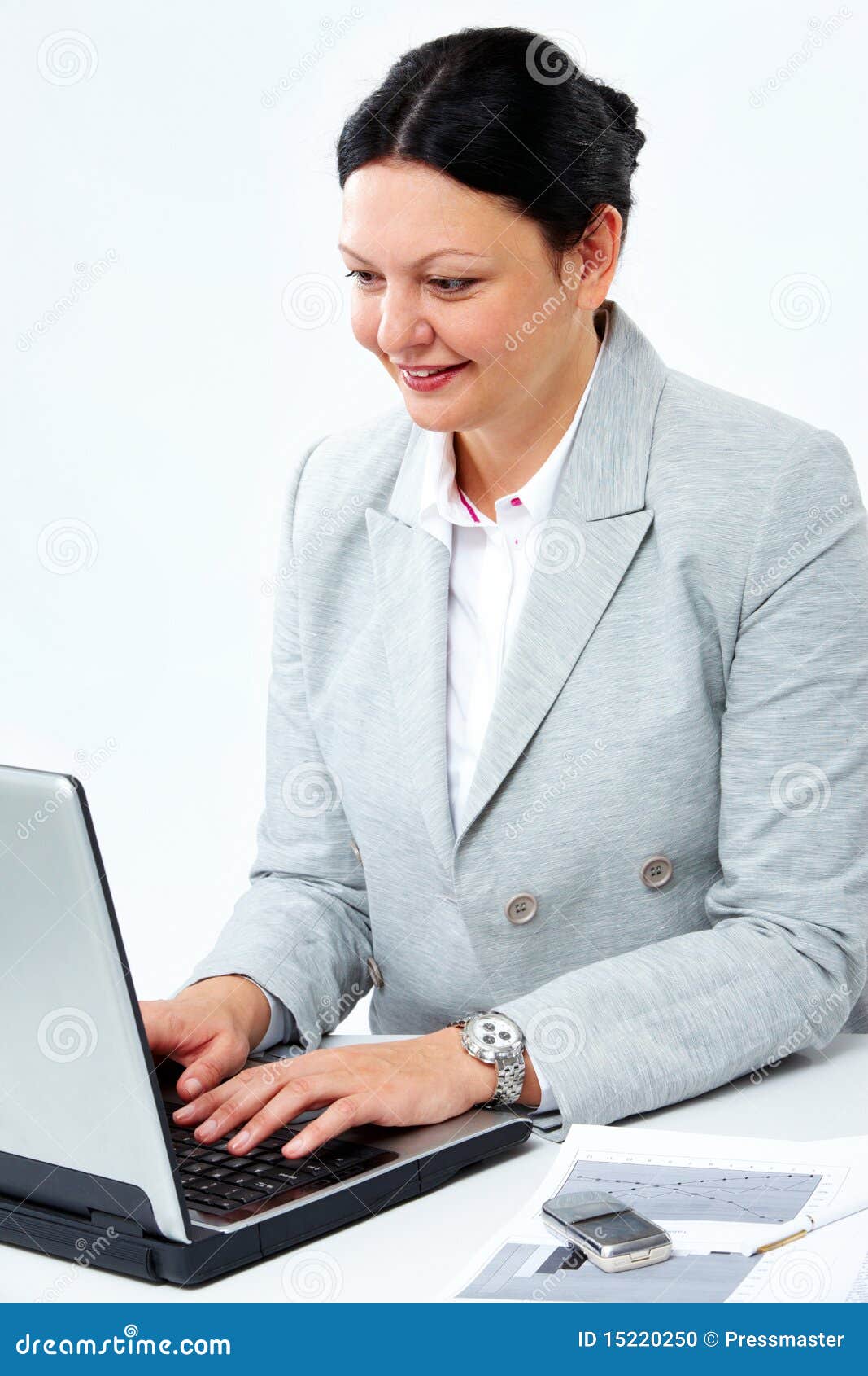 Computer work stock photo. Image of corporate, positive - 15220250