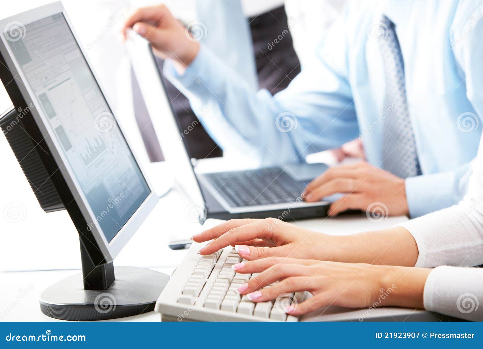 Computer work stock image. Image of employment, busy - 21923907