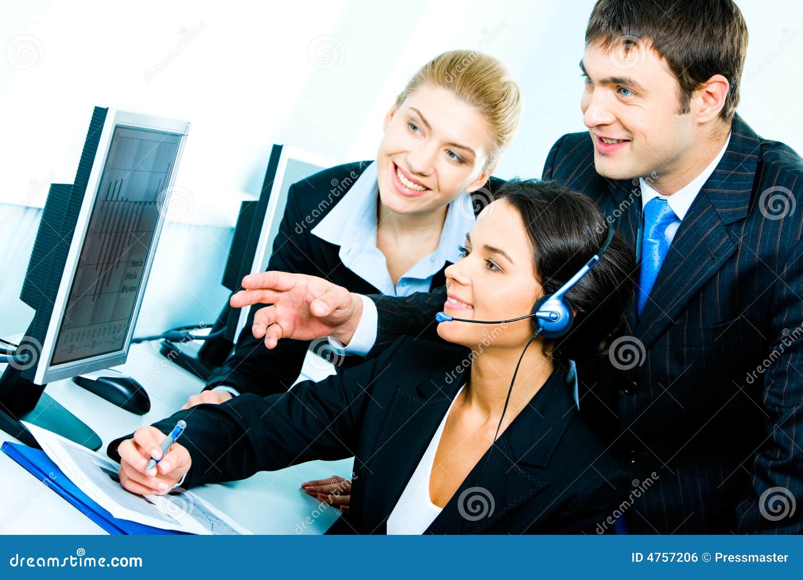 Computer work stock photo. Image of male, document, modern - 4757206