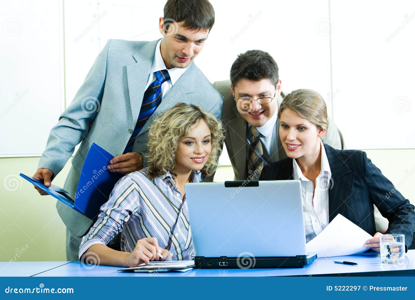 Computer work stock image. Image of corporate, brainstorming - 5222297
