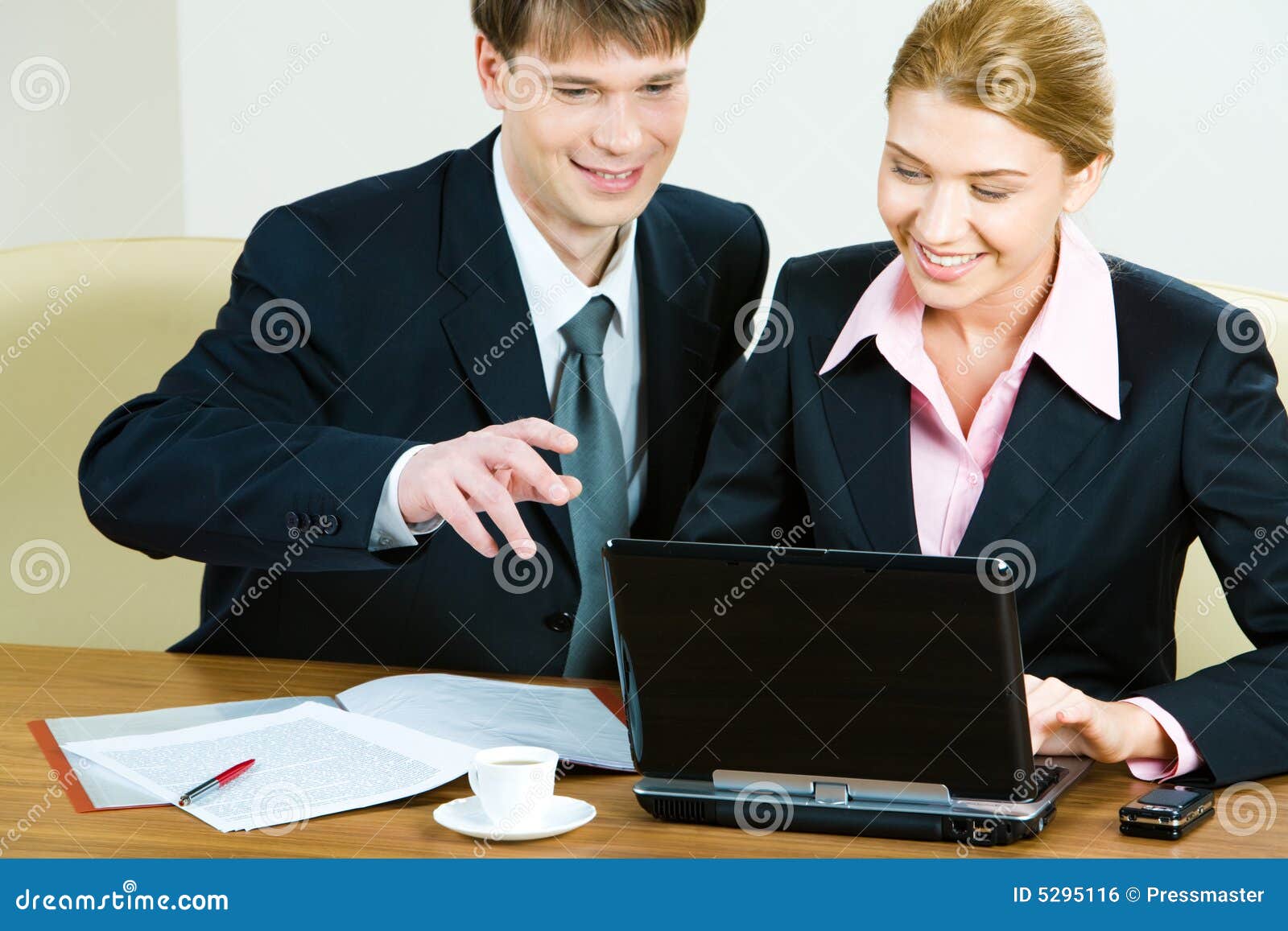 Computer work stock photo. Image of looking, business - 5295116