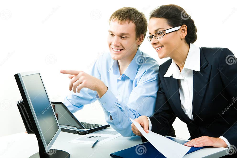 Computer work stock photo. Image of contemporary, entrepreneur - 5669194