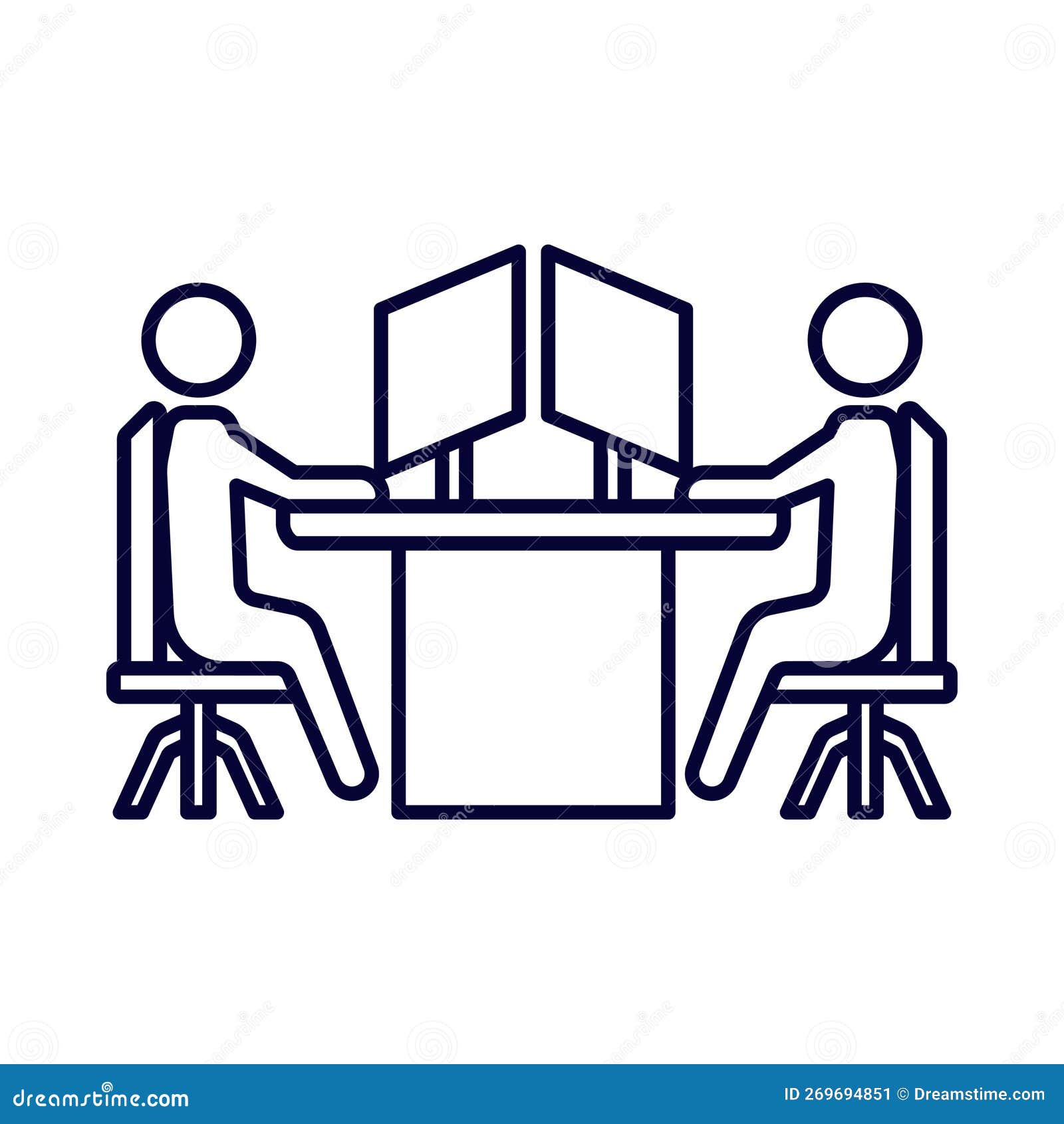 Computer, Work Table, Stuff, Office Stuff Group Working Icon Stock ...