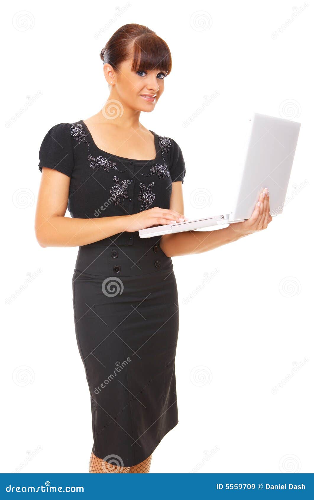 Computer worker stock image. Image of friendly, happiness - 5559709