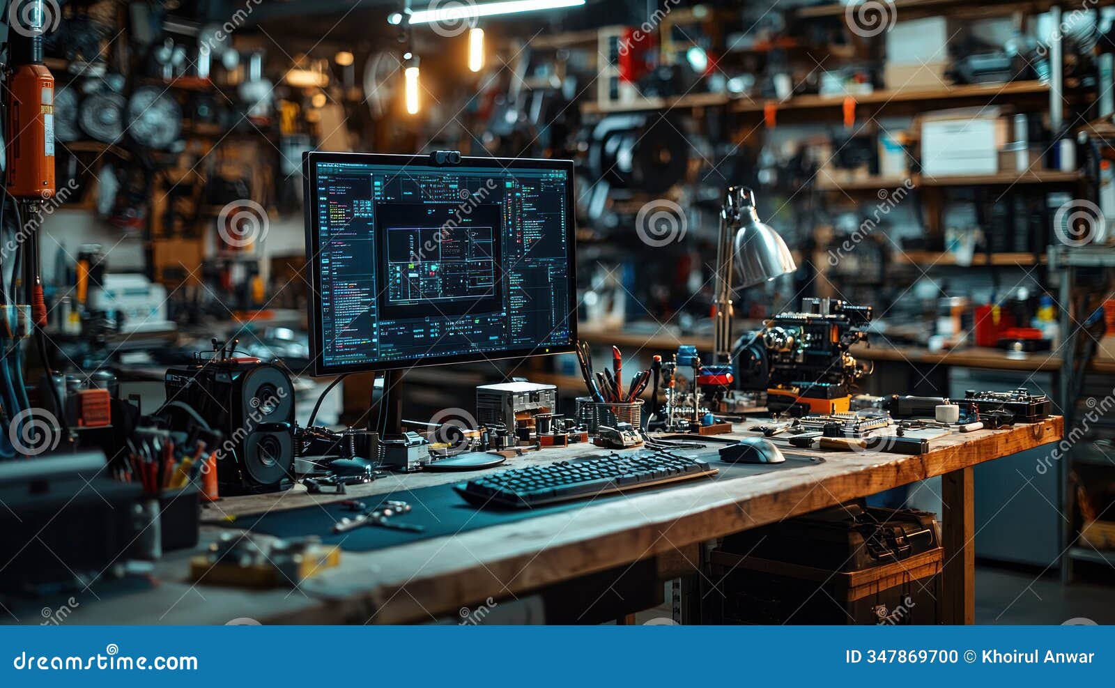 Messy Workstation Stock Image | CartoonDealer.com #30868837