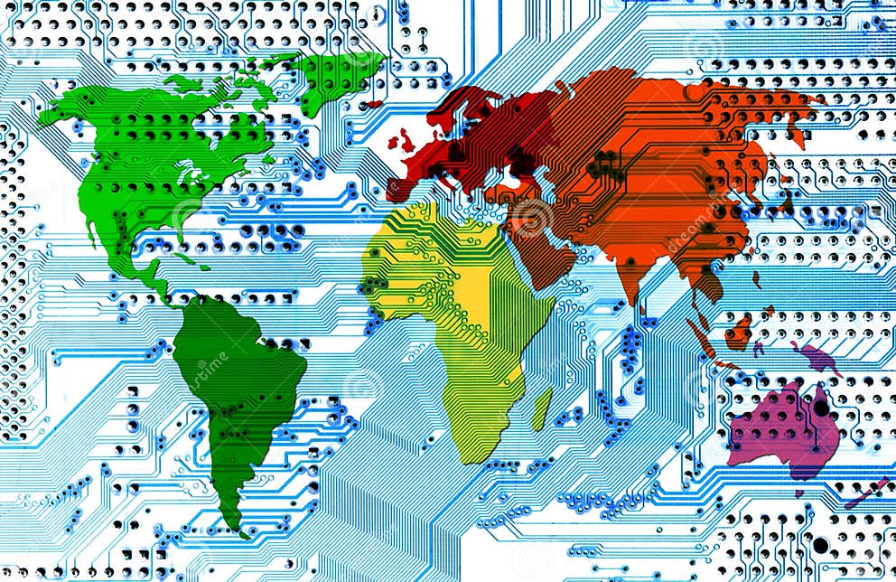 Computer World - Connectivity Stock Illustration - Illustration of ...