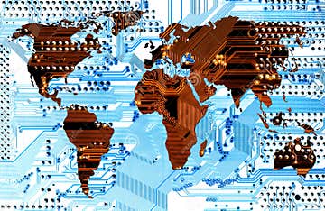 Computer World - Connectivity Stock Illustration - Illustration of ...