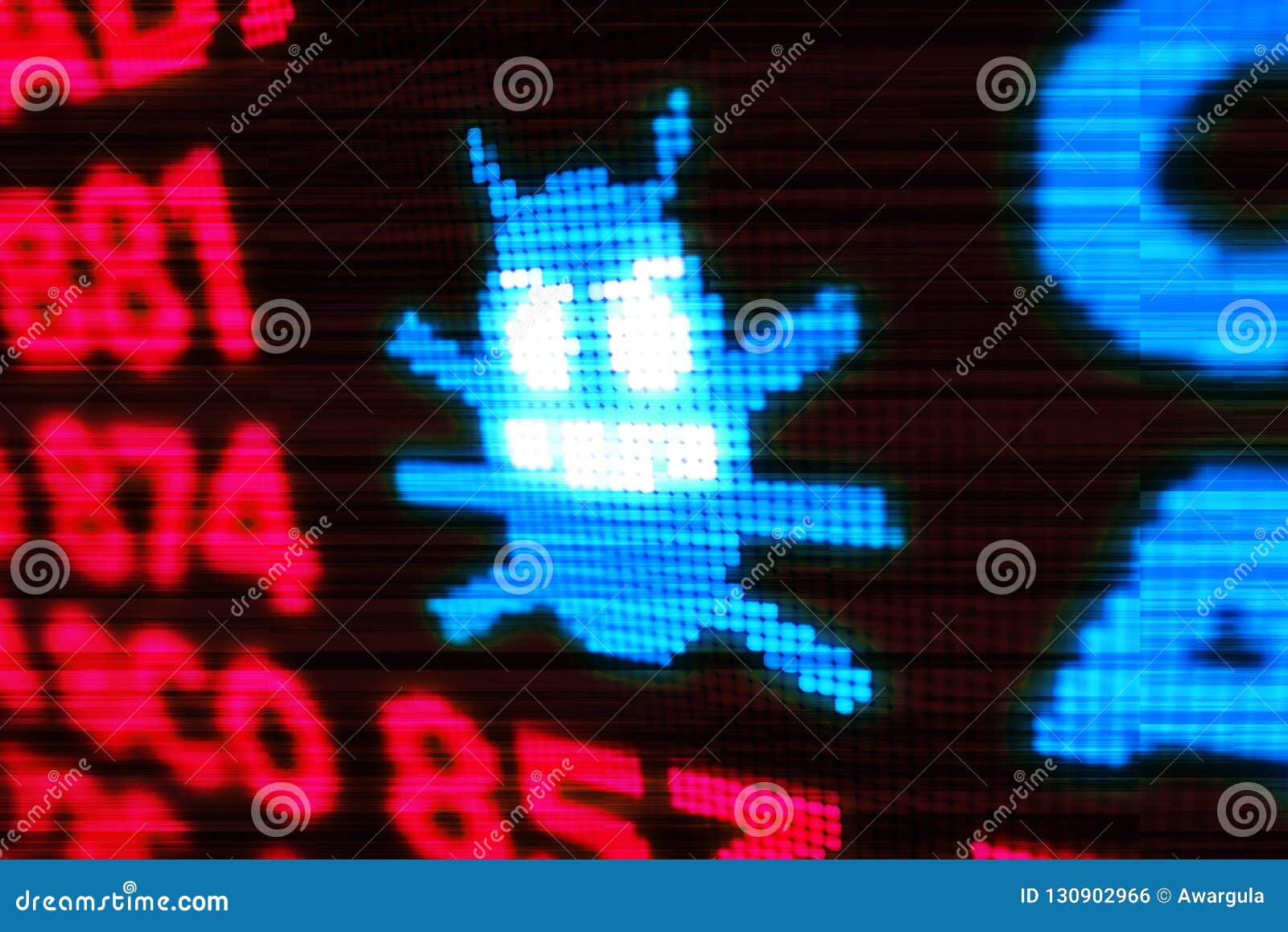 Cyber Attack by Computer Worm Stock Photo - Image of information, cyber ...