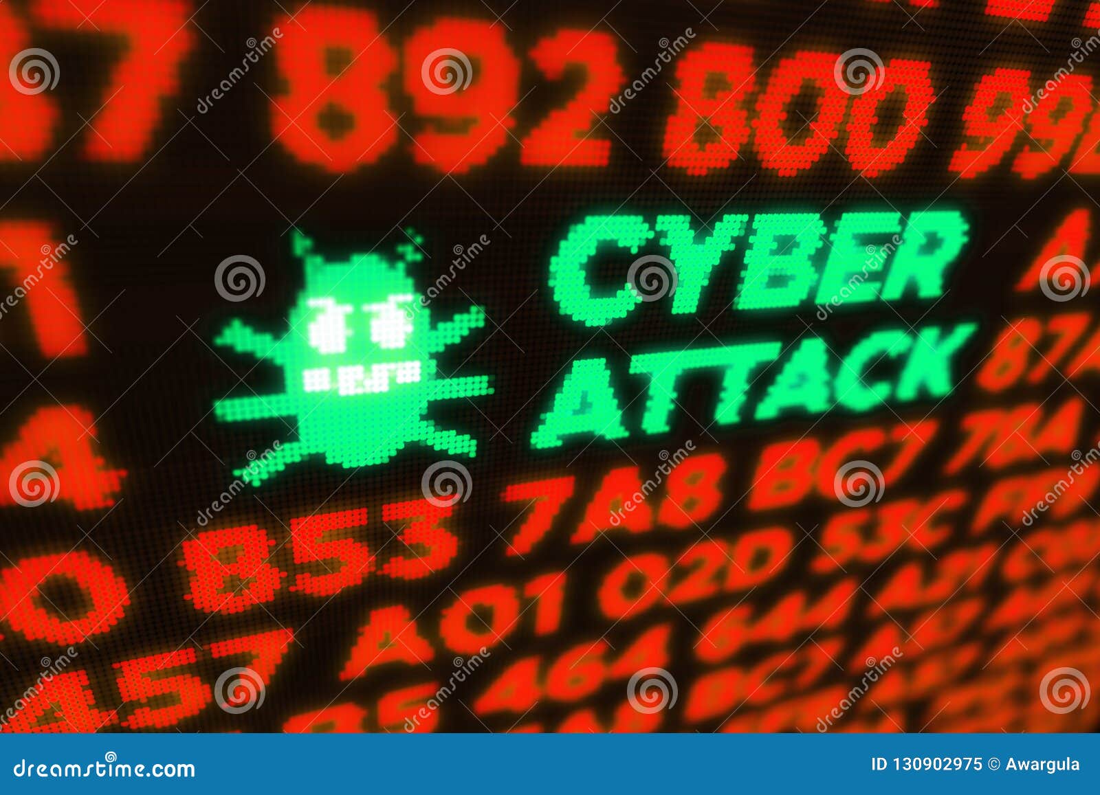 Cyber Attack by Computer Worm Stock Image - Image of attack, network ...