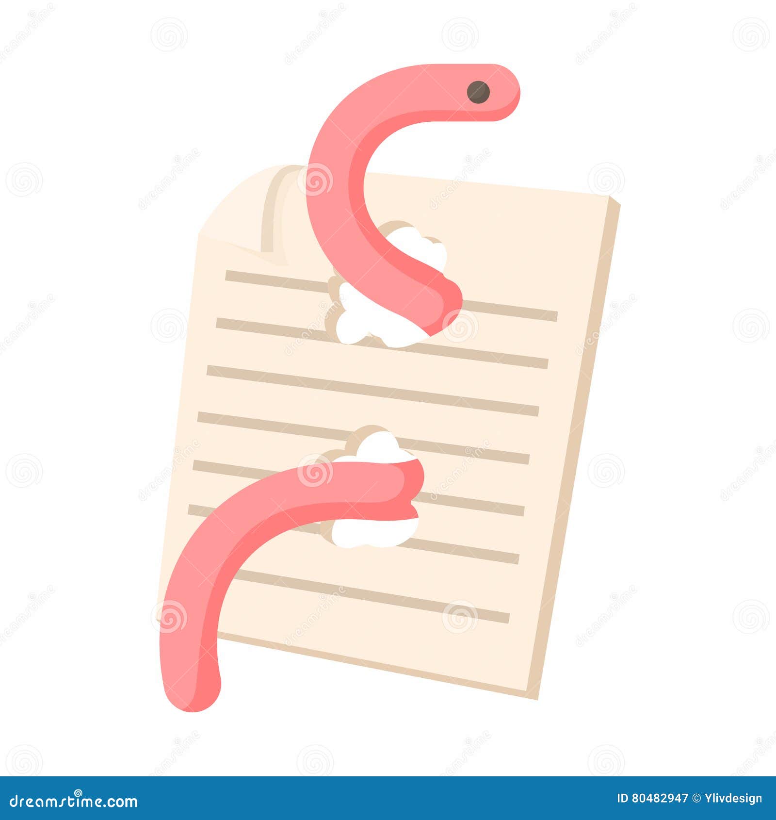 Computer Worm Icon In Cartoon Style Isolated On White Background ...