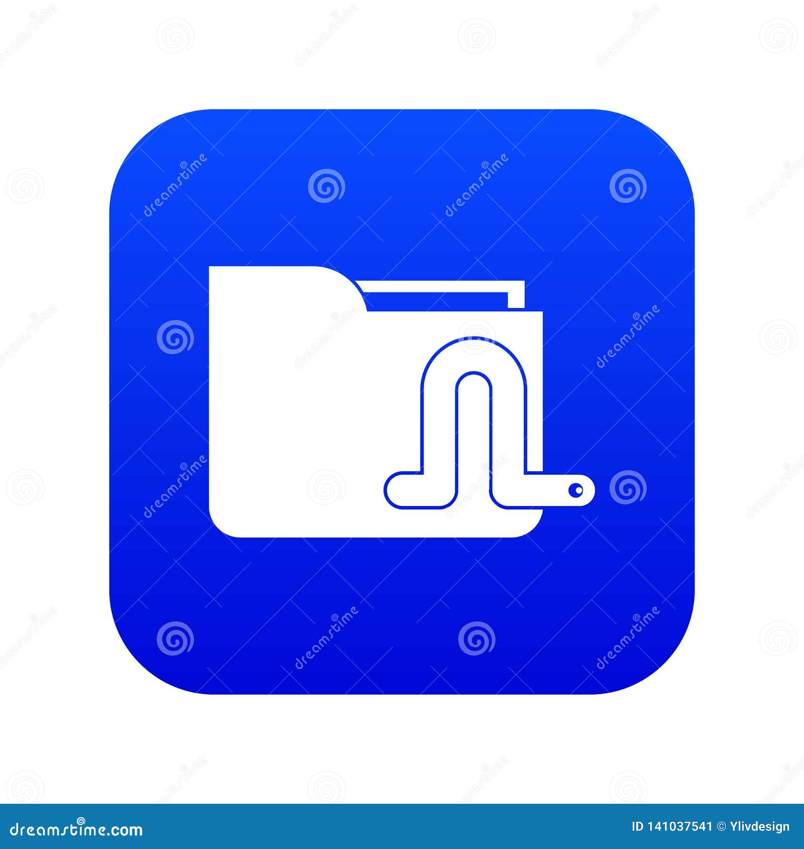Computer Worm Icon Digital Blue Stock Vector - Illustration of business ...