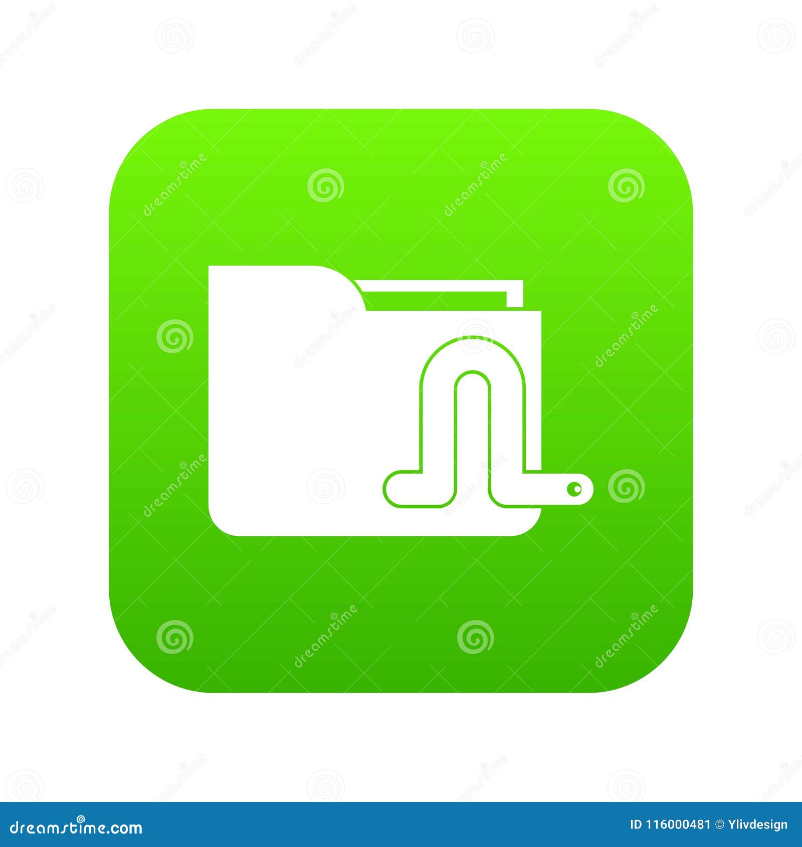 Computer Worm Icon Digital Green Stock Vector - Illustration of global ...