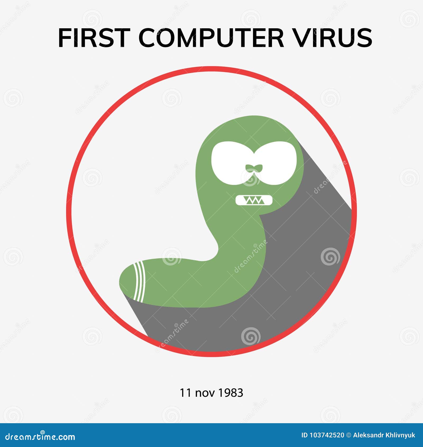 Computer worm icon stock illustration. Illustration of files - 103742520