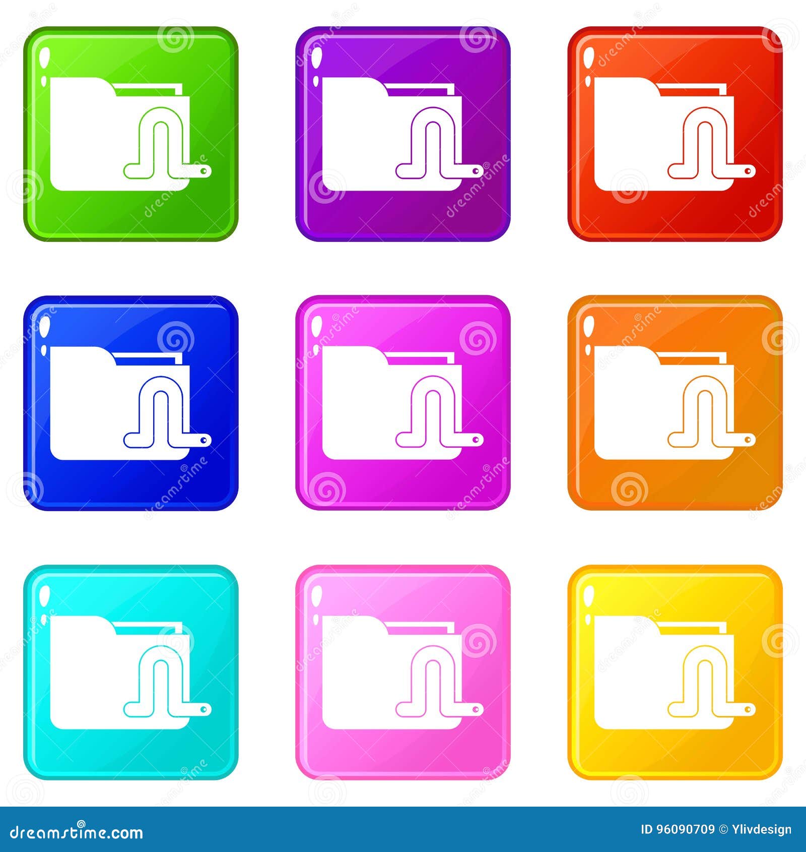 Computer Worm Icon In Cartoon Style Isolated On White Background ...