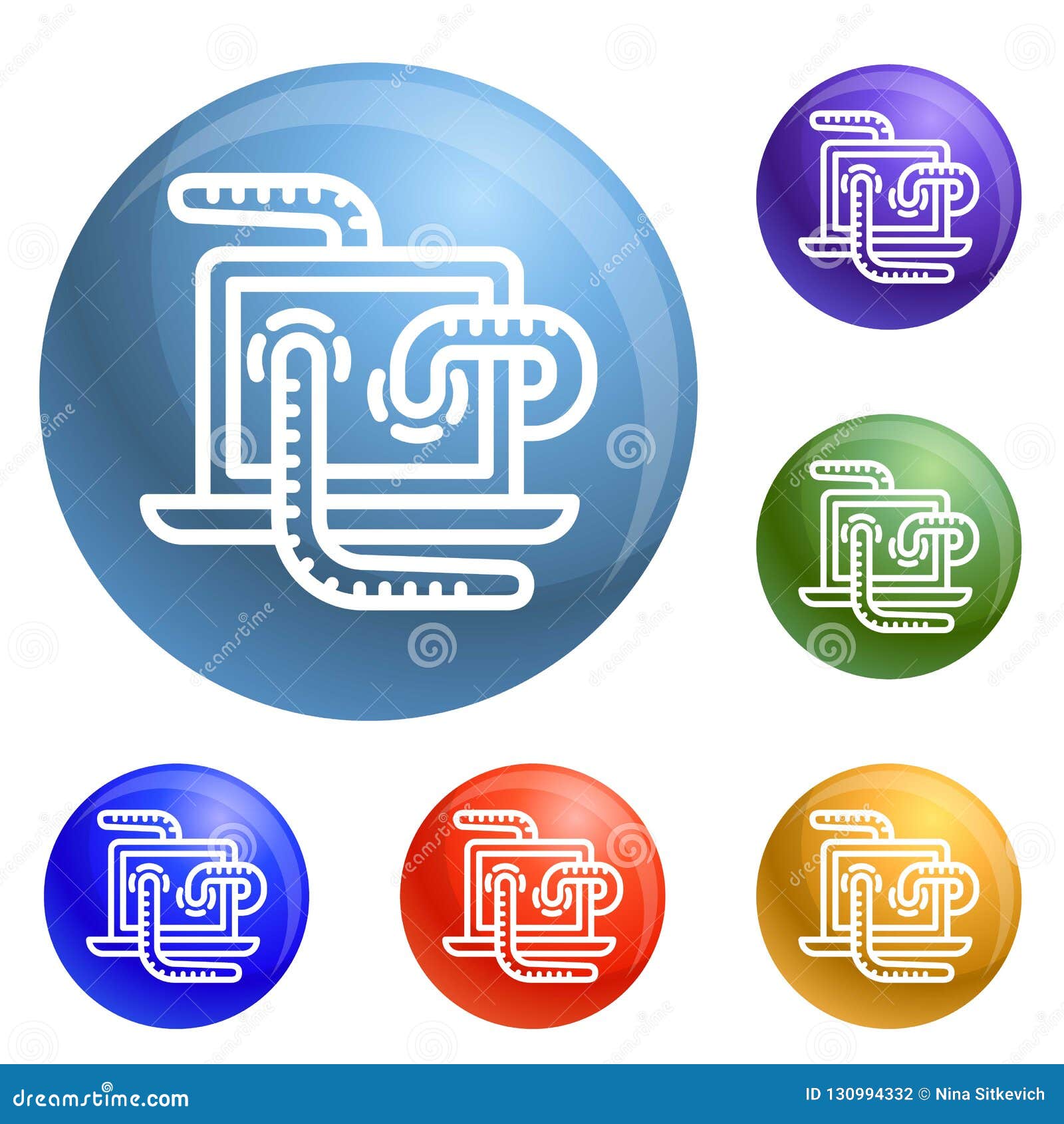 Computer Worm Icon In Cartoon Style Isolated On White Background ...