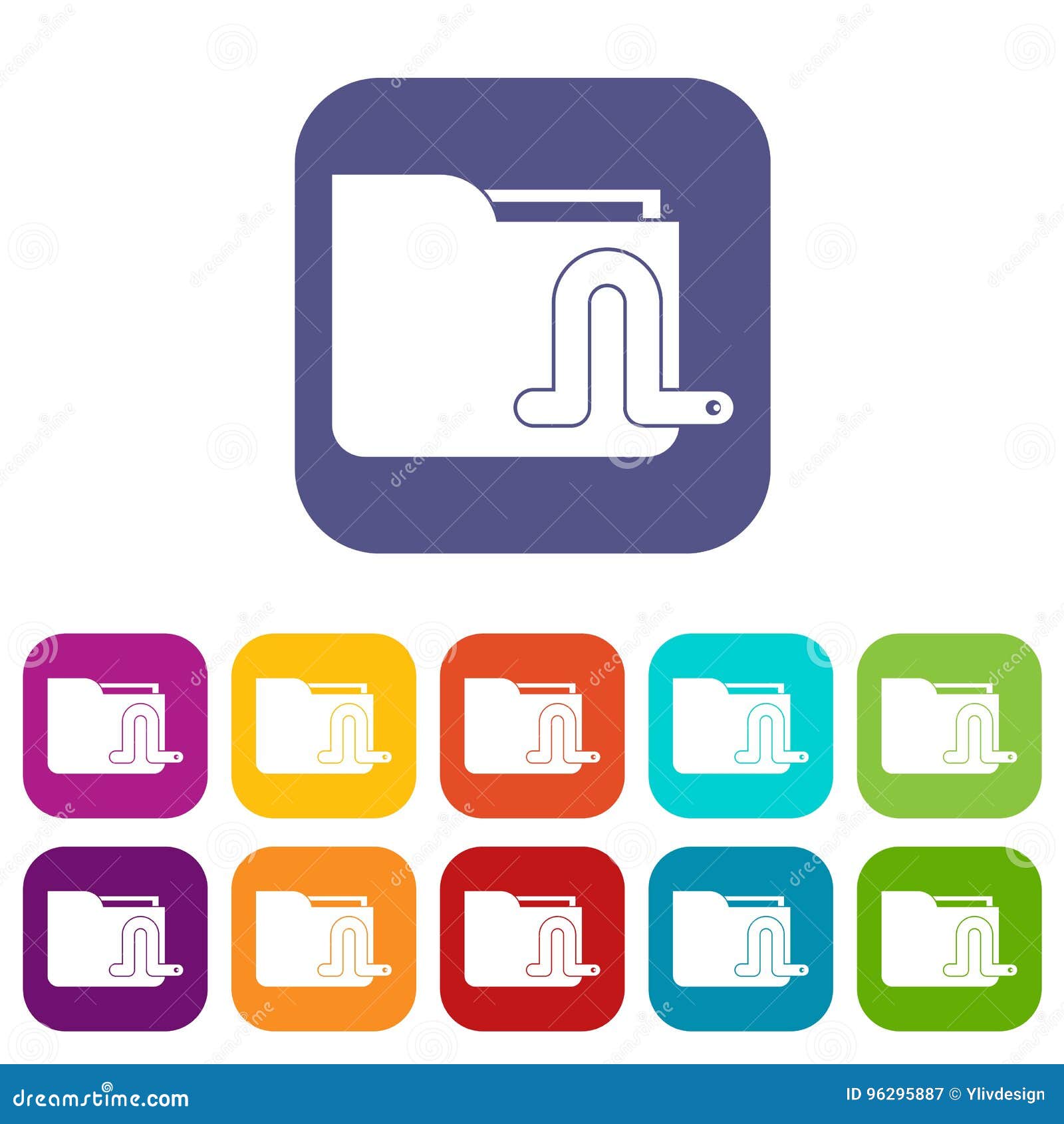 Worm Icons Set Outline Vector. Animal Bait Vector Neon | CartoonDealer ...