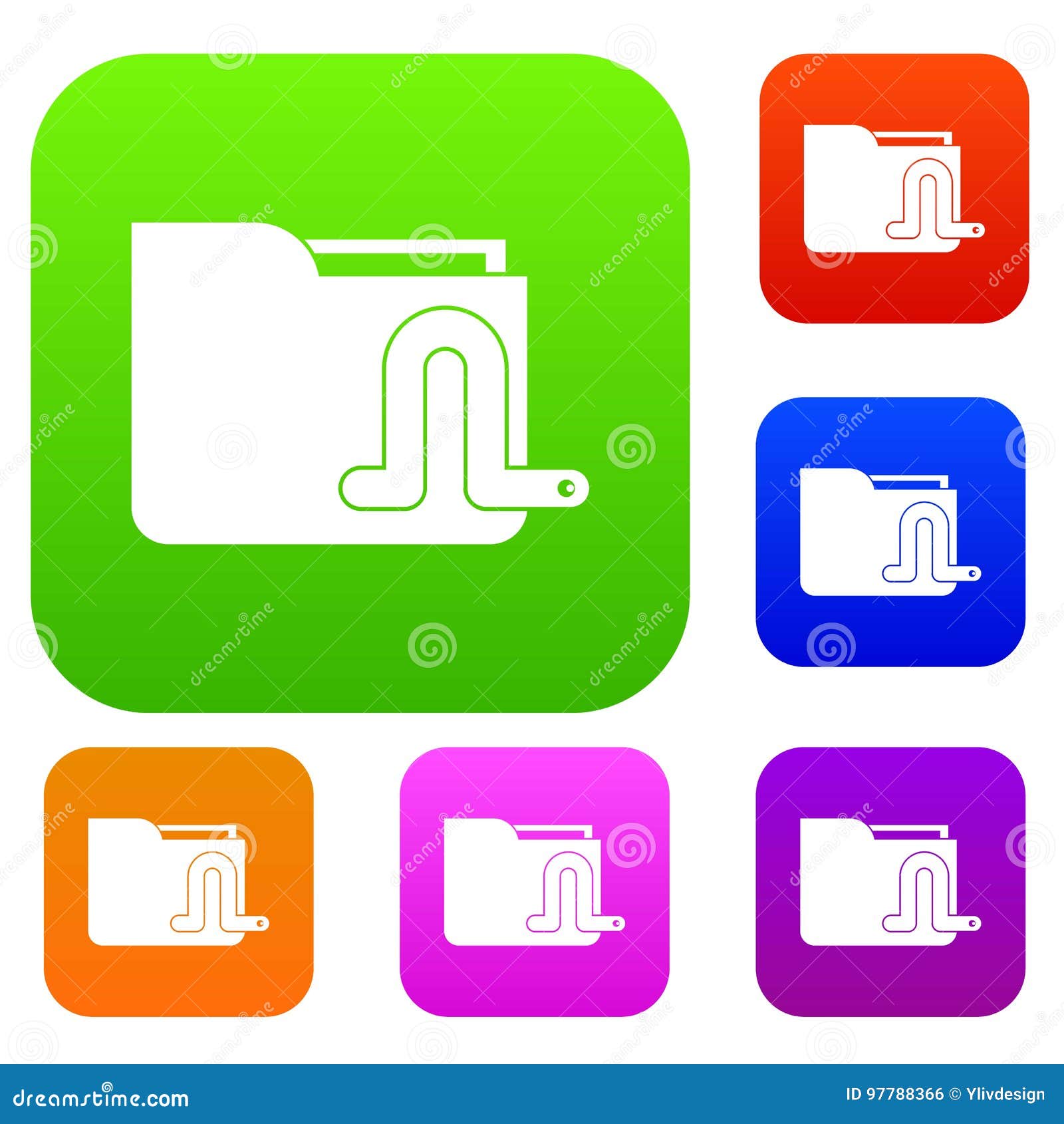 Computer Worm Icon In Cartoon Style Isolated On White Background ...