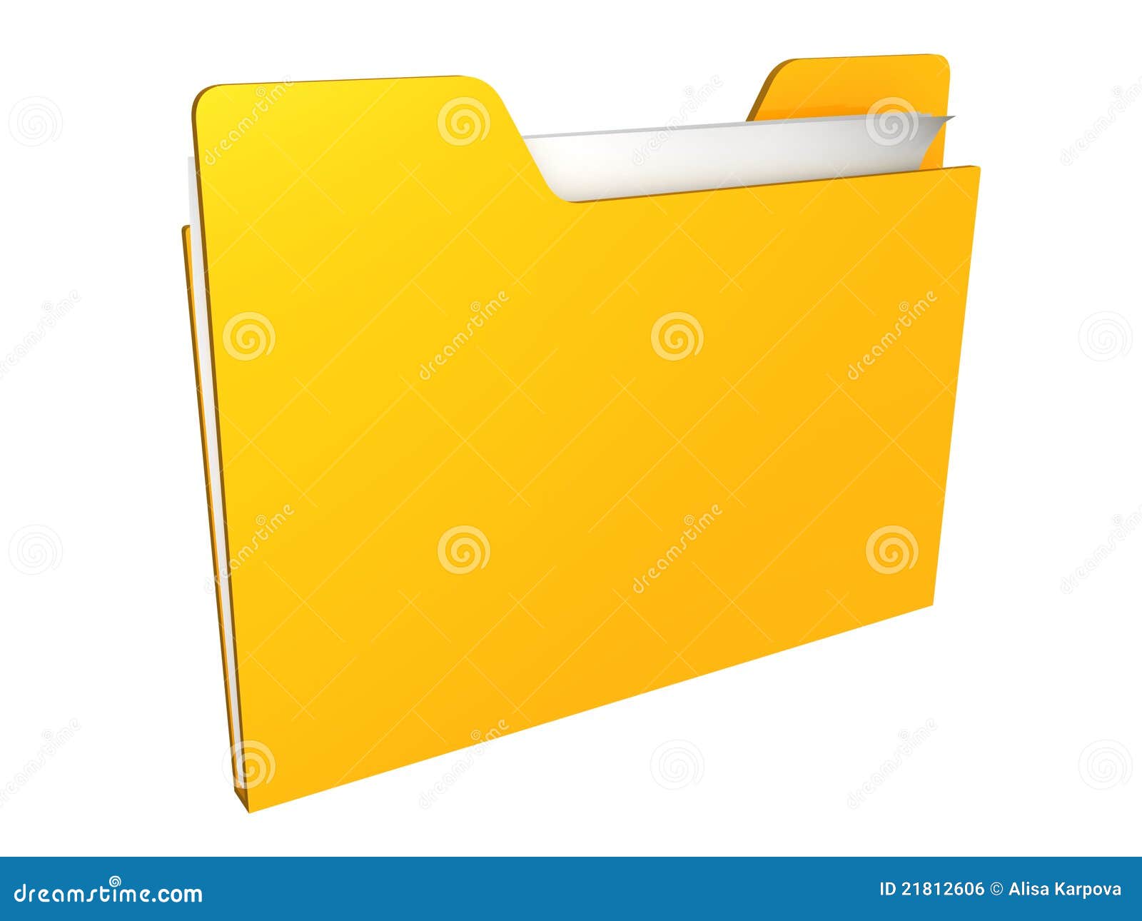 Computer yellow folder stock illustration. Illustration of modern ...