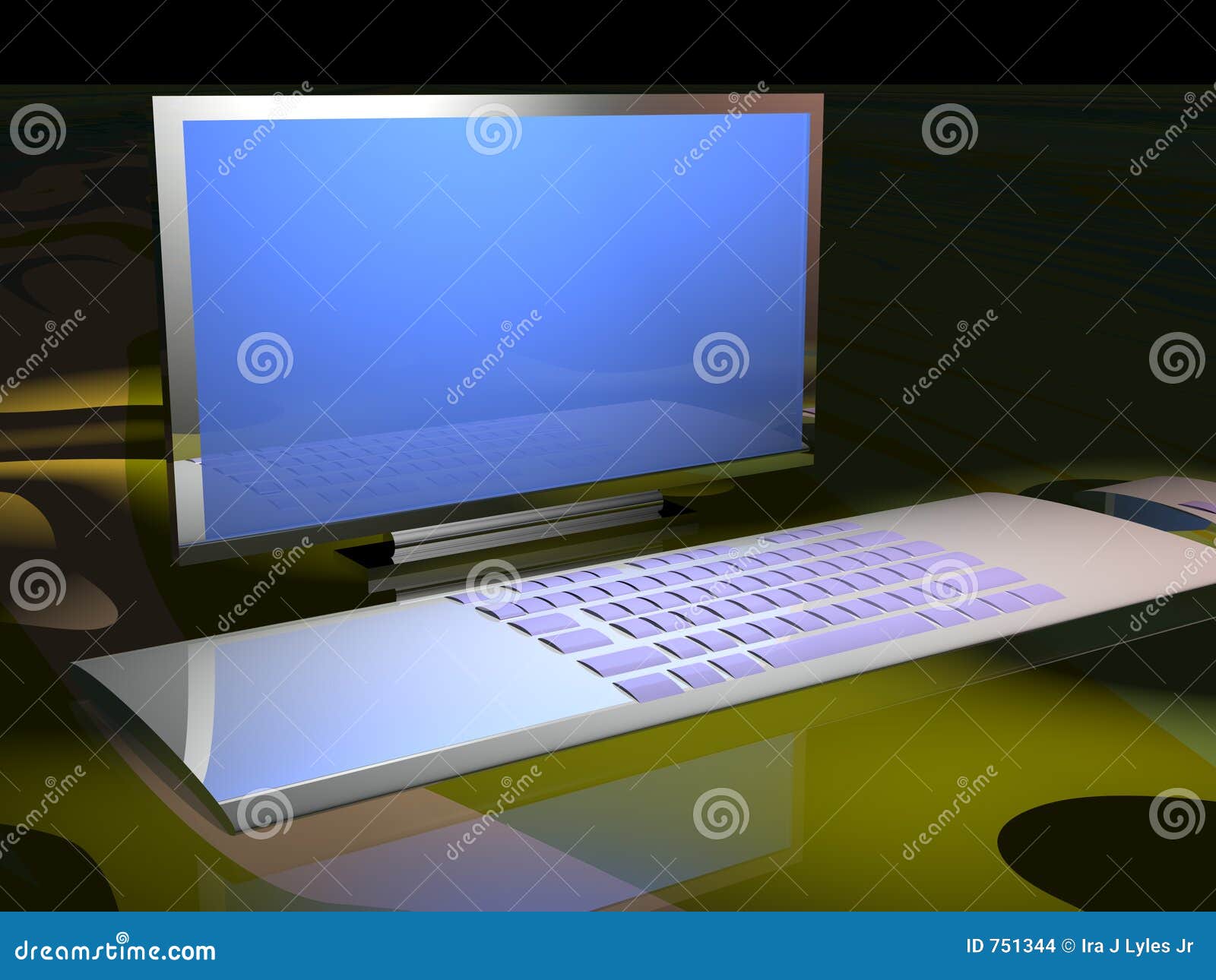 Computer2 stock illustration. Illustration of personal - 751344