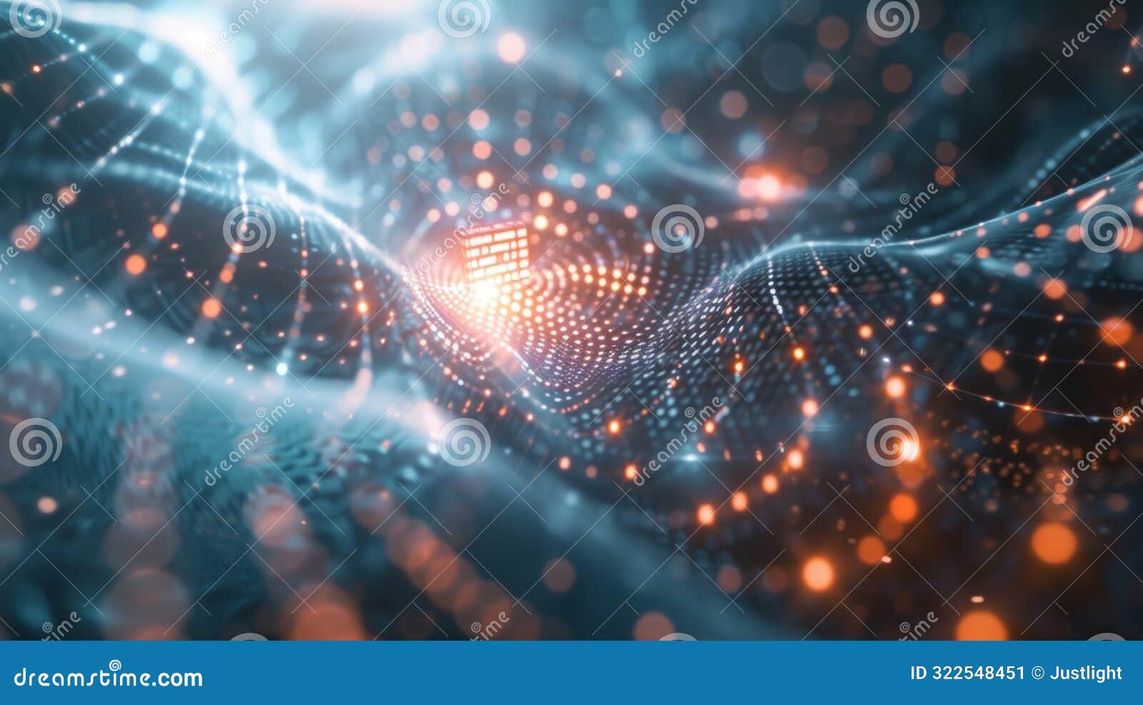 A Computergenerated Image of a Quantum Bit in Its Superposition State ...