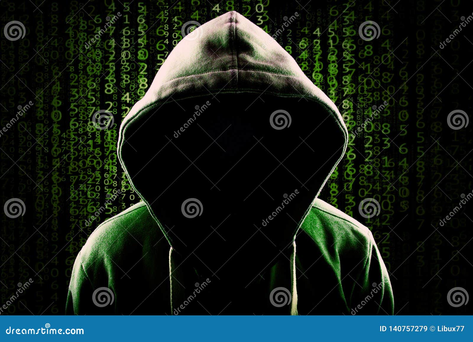 Computerhakker De Anonieme Anonieme Achtergrond Met Een Kap Van De ...