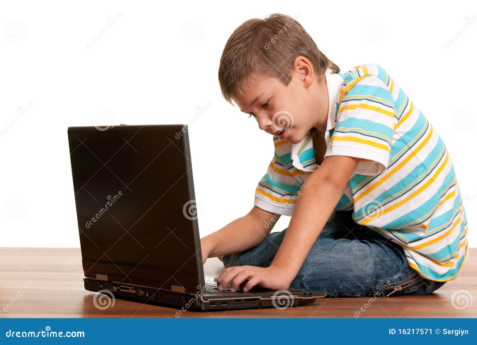 Computerised child stock image. Image of learn, connection - 16217571