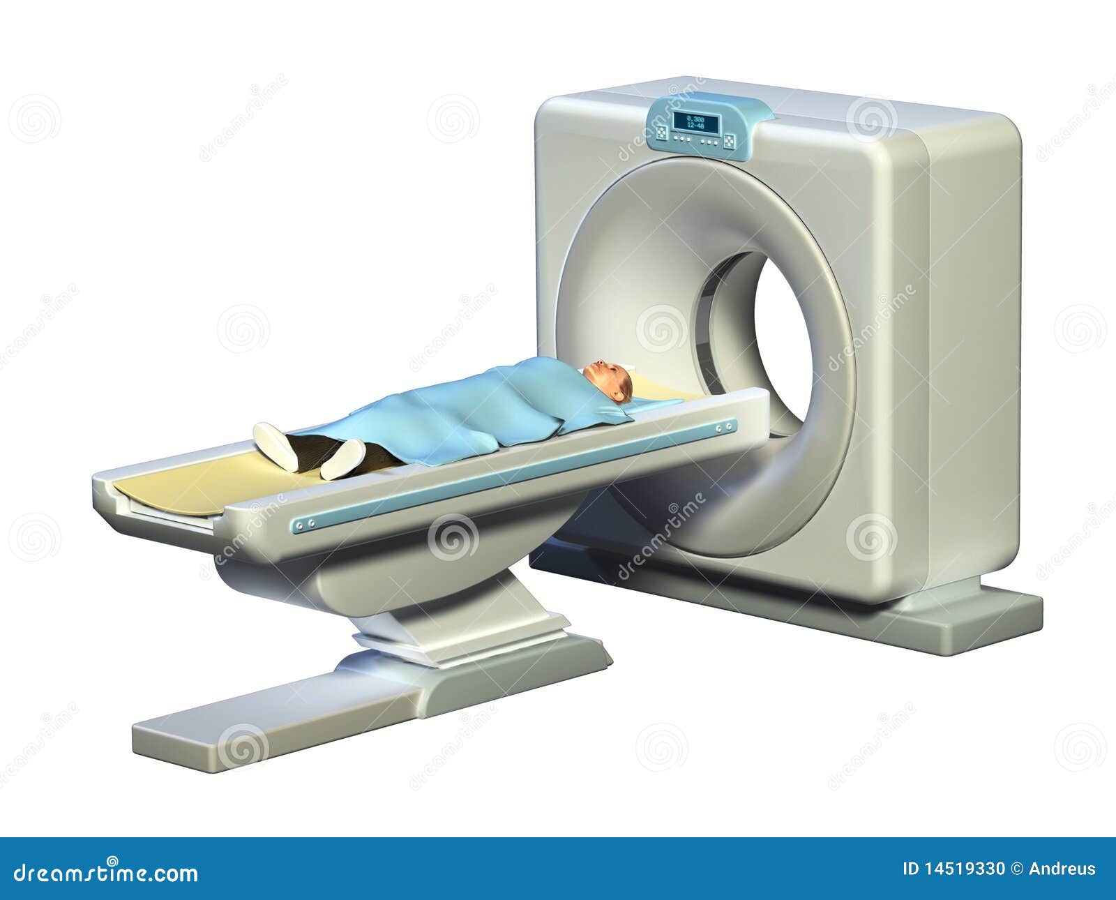 Computerized Axial Tomography Stock Illustration - Illustration of ...