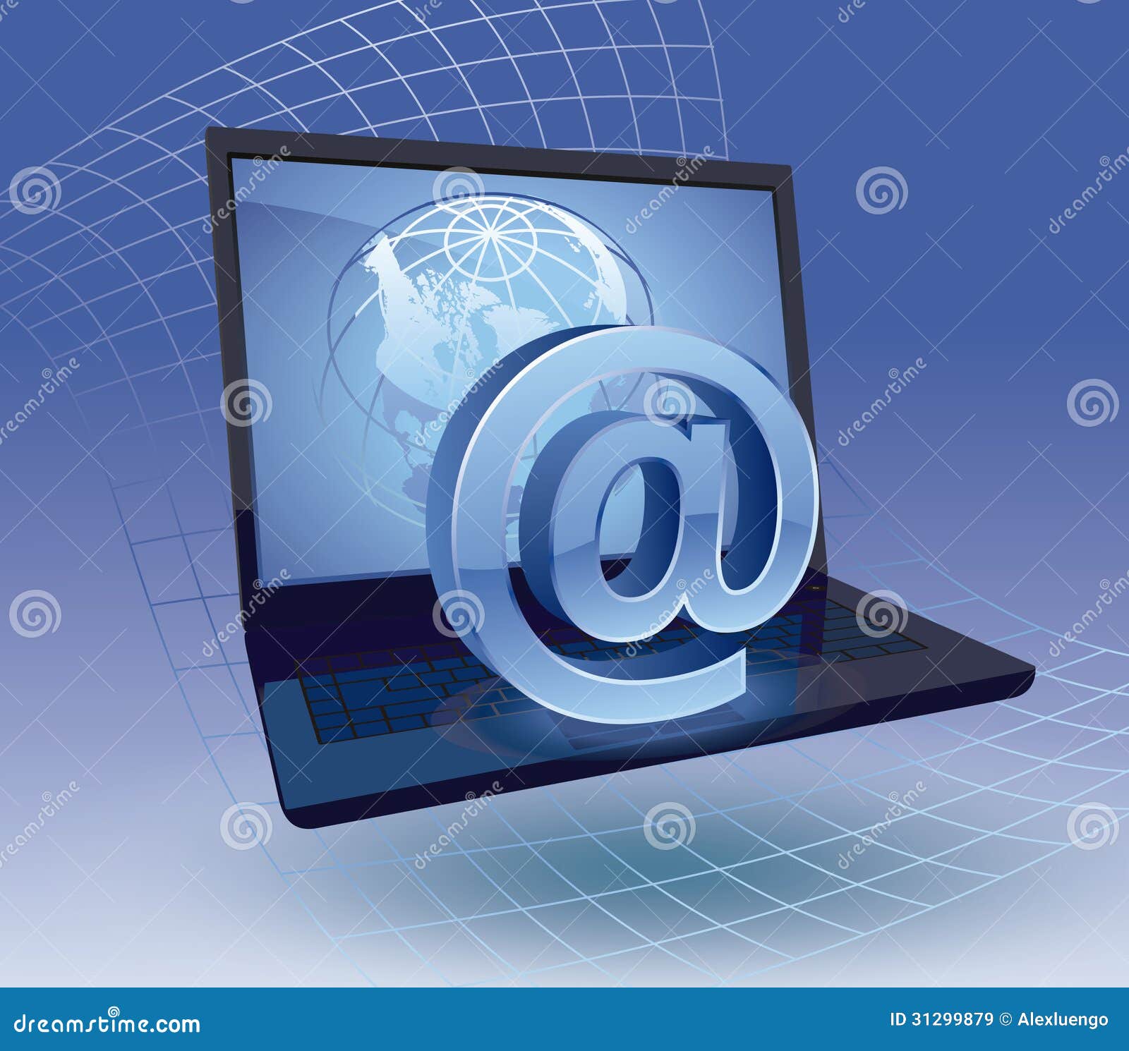 Computerized communication stock illustration. Illustration of email ...