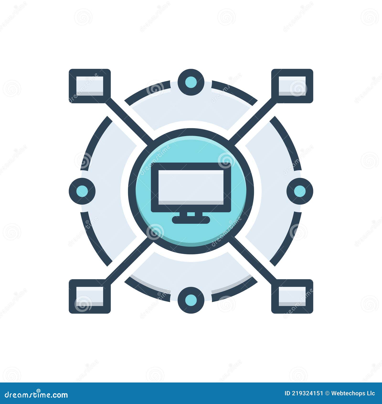 Computerized Icon Vector From Labour Day Concept. Thin Line ...