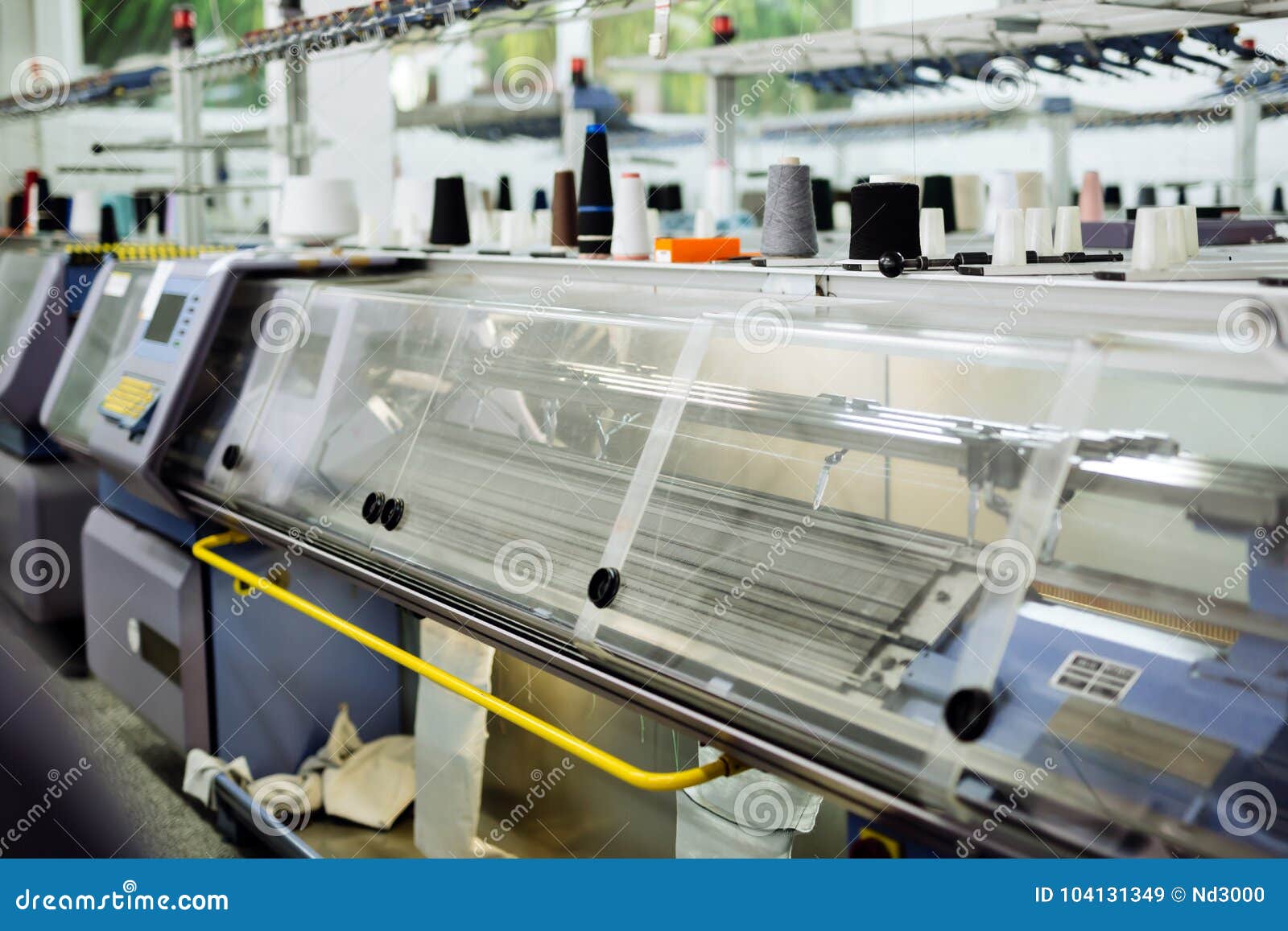 Computerized Knitting Machines Stock Image - Image of industry ...