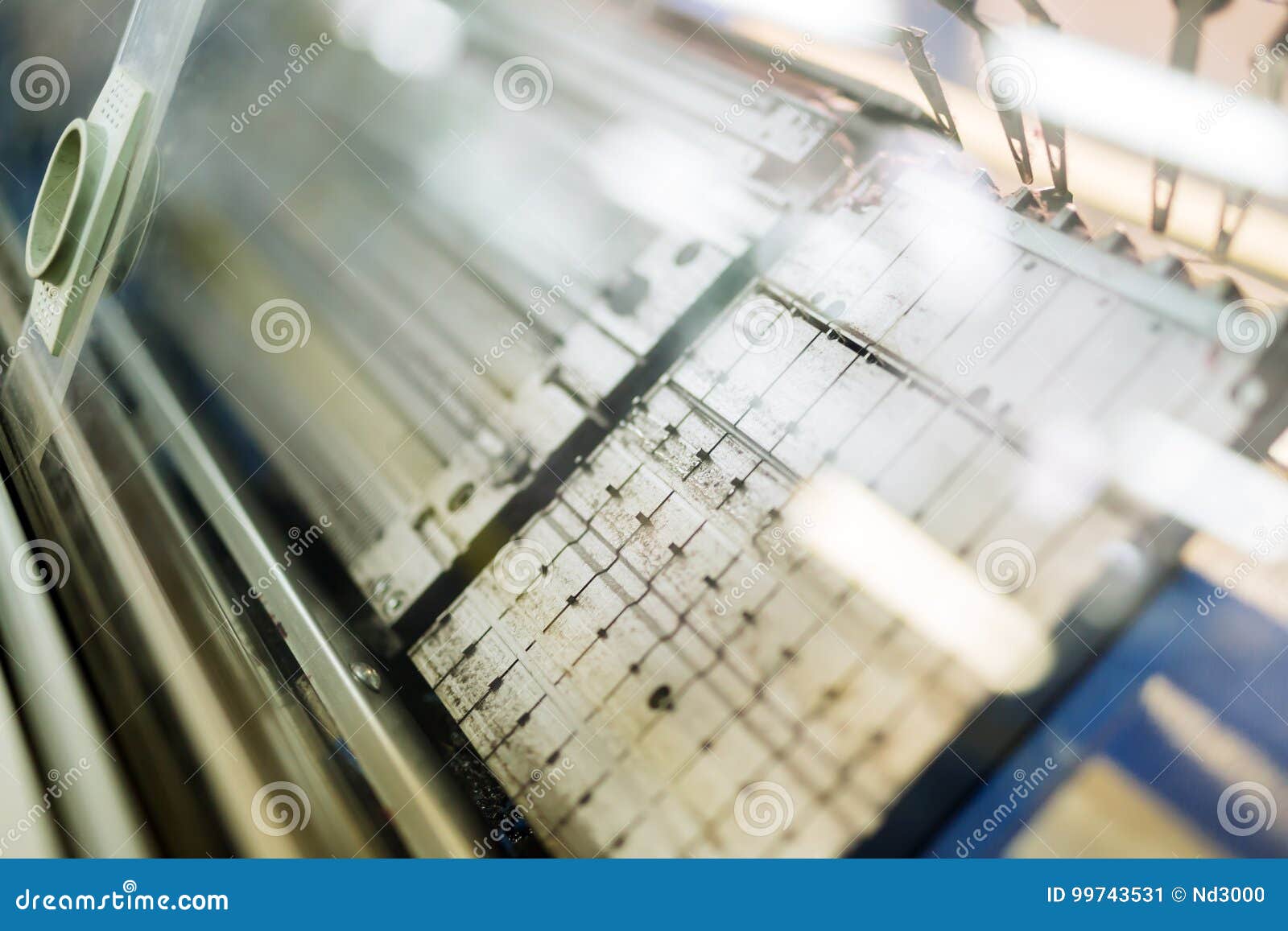 Computerized Knitting Machines Stock Image - Image of cotton ...