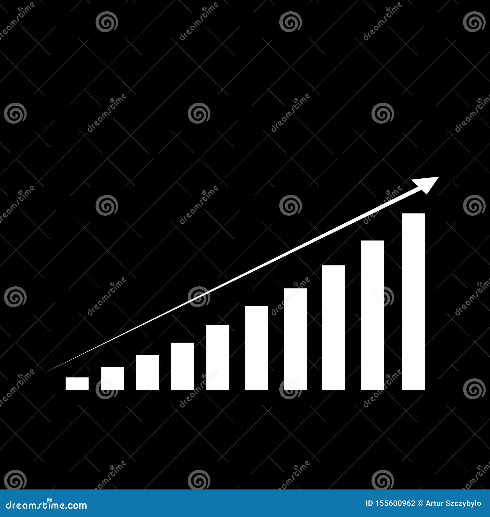 Computerized Picture Of Graphic Diagram Numbers Up Increase With Arrow ...