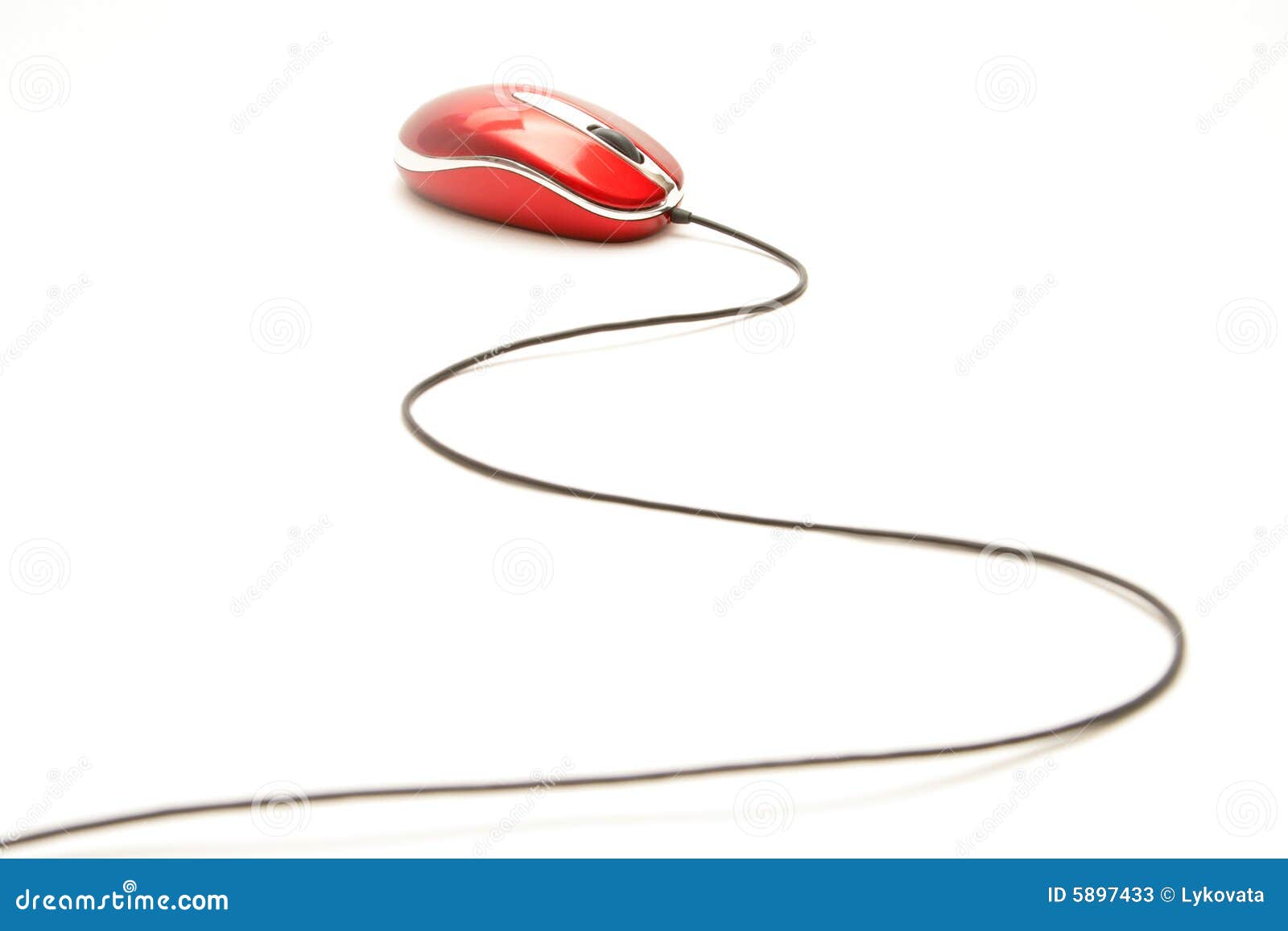 Computermaus stockbild. Bild von ausrüstung, silber, getrennt - 5897433