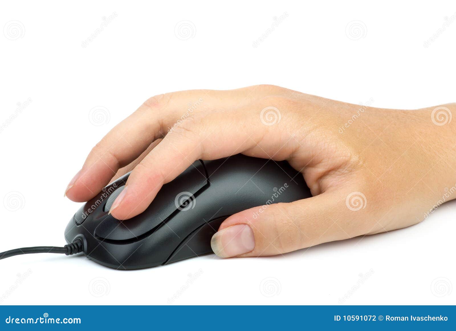 Computermaus in der Hand stockfoto. Bild von blades, rolle - 10591072