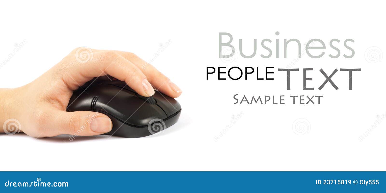 Computermaus mit der Hand stockbild. Bild von daten, elektronik - 23715819