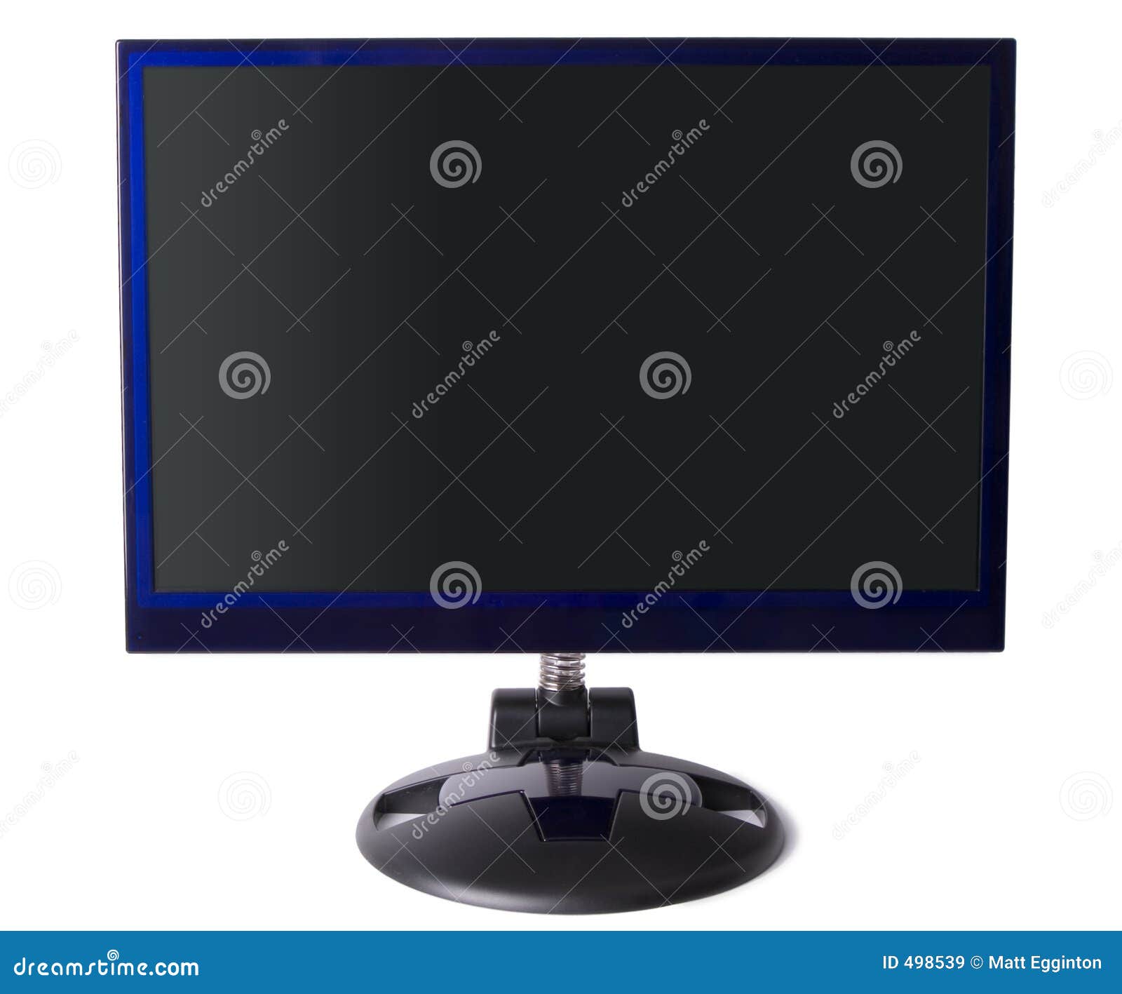 Computermonitor Met Groot Scherm Stock Afbeelding - Image of vertoning ...