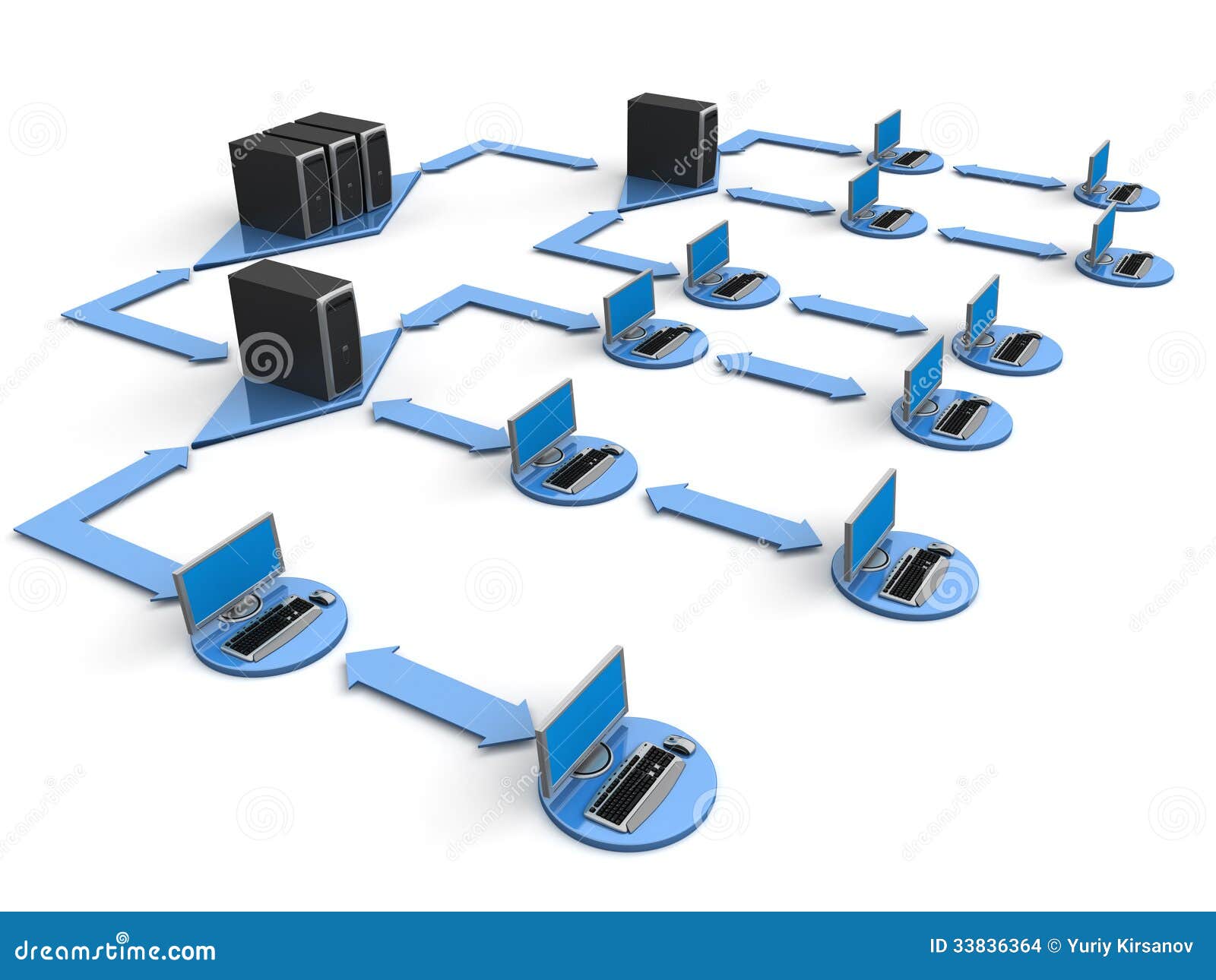 Computernetwerk stock illustratie. Illustration of concepten - 33836364