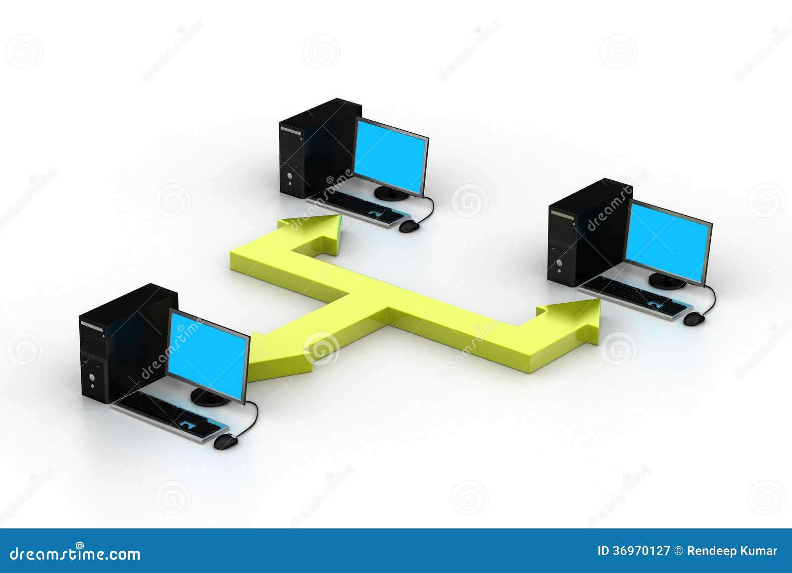 Computernetwerk stock afbeelding. Image of strategie - 36970127
