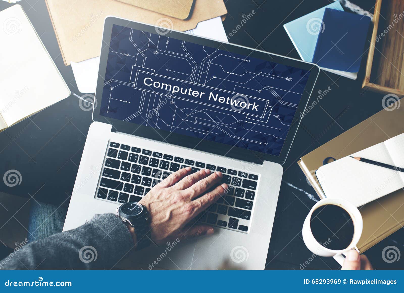 Computernetzwerk-Verbindungs-Server-Ethernet-Konzept Stockbild - Bild ...