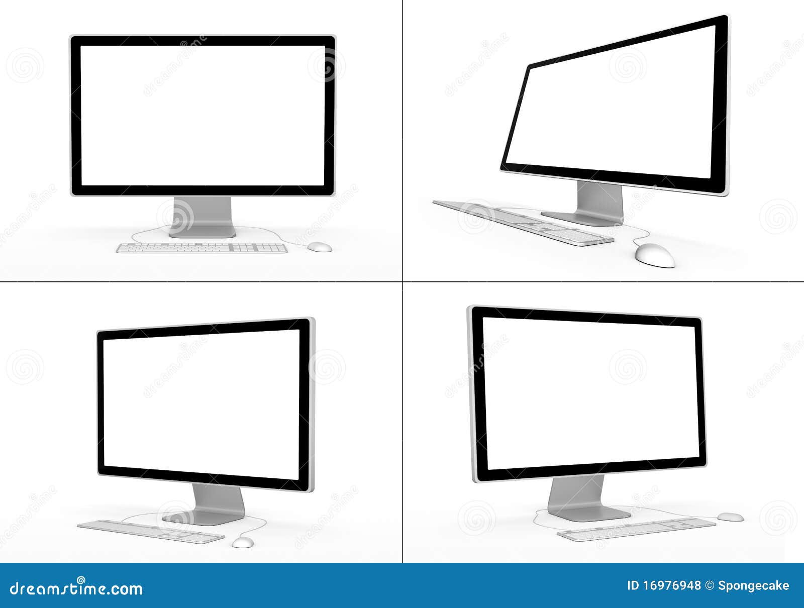 Computers stock illustration. Illustration of flat, slanted - 16976948