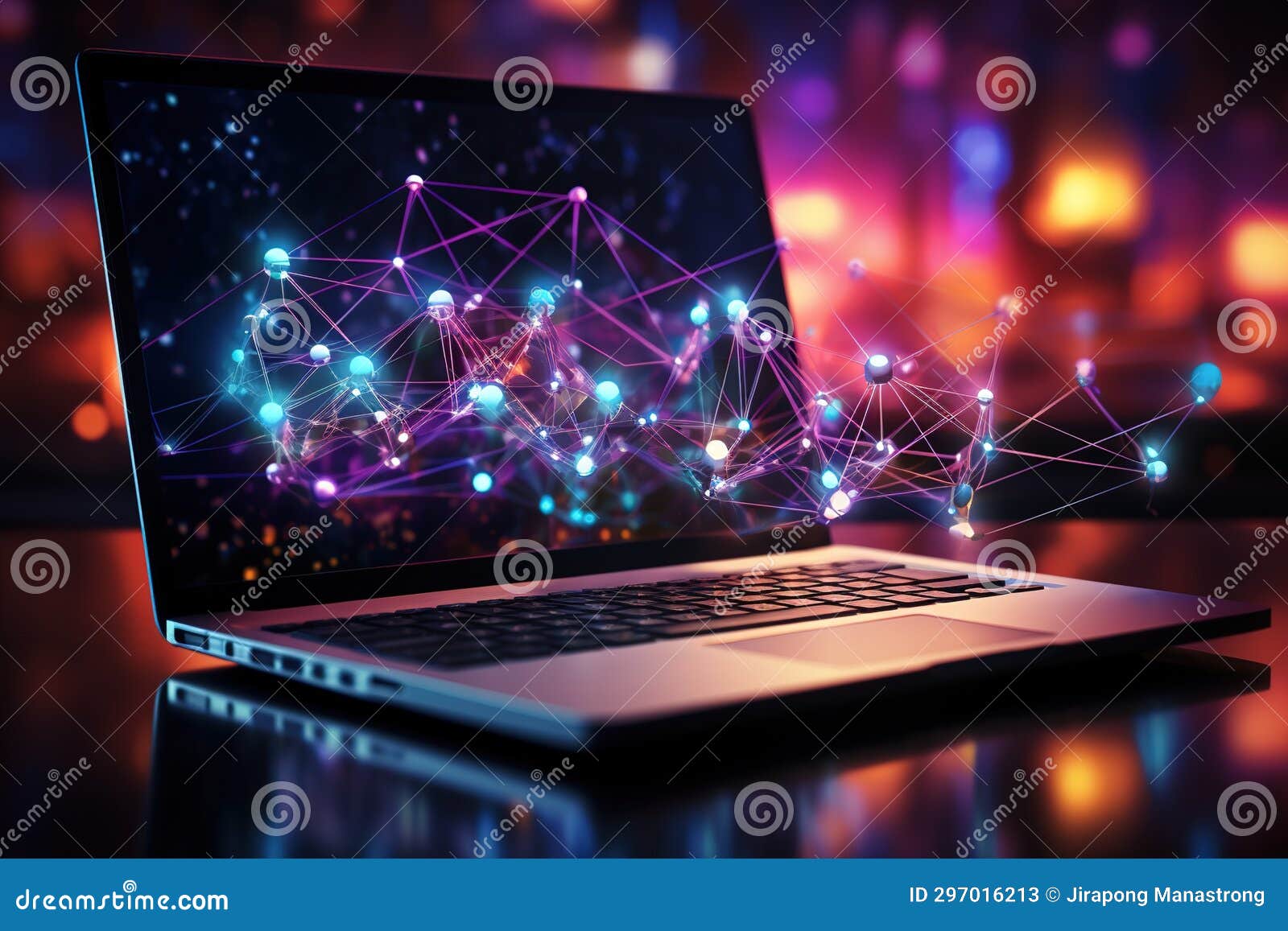 Computers and Artificial Intelligence in Abstract Technology, Generative Ai. Stock Image - Image ...