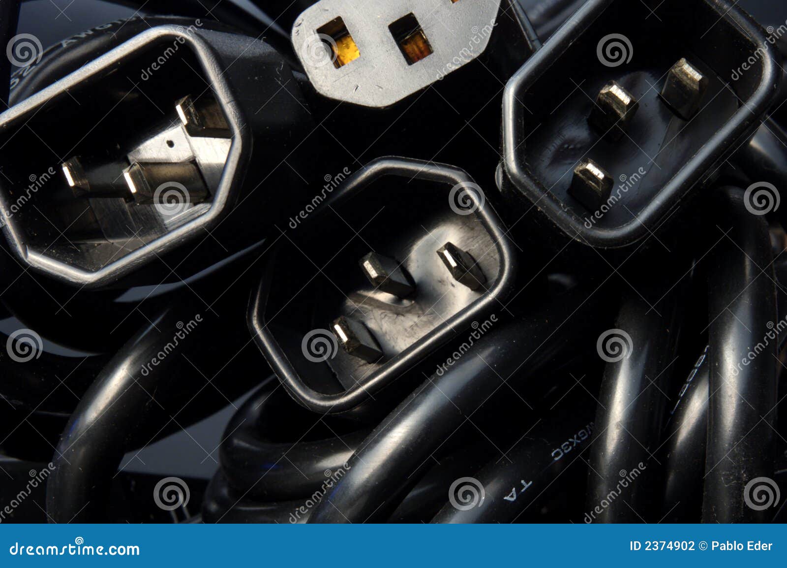 Computers cables stock photo. Image of unplugged, electrical - 2374902
