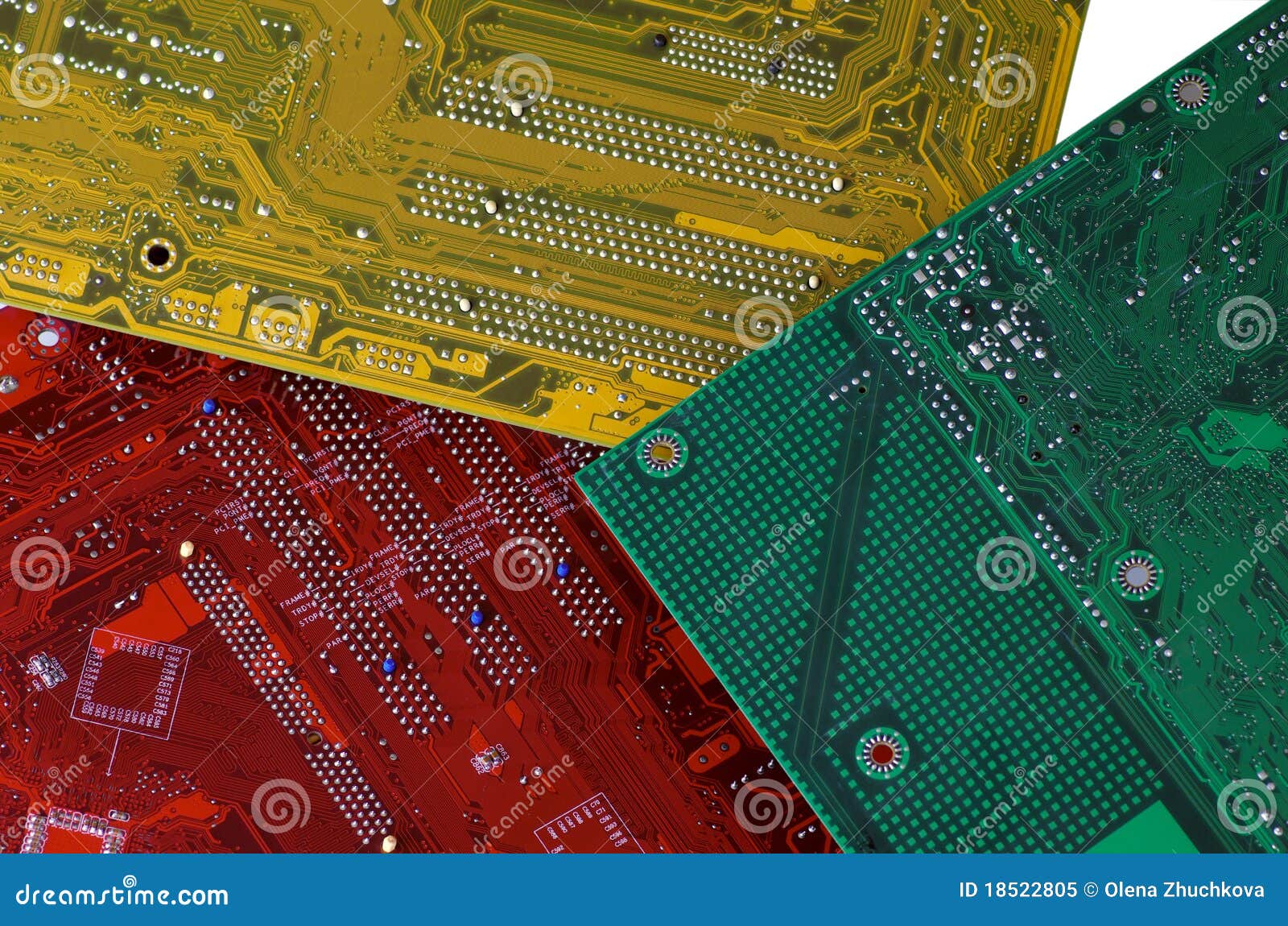 Computers circuit board stock image. Image of macro, intricacy - 18522805