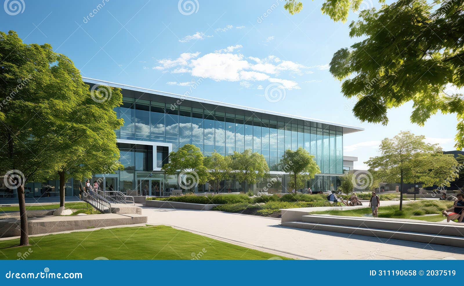 Computers College Library Building Stock Photo - Image of archives ...