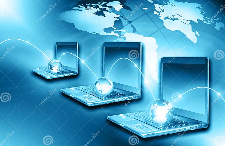 Computers and Communications Stock Illustration - Illustration of ...