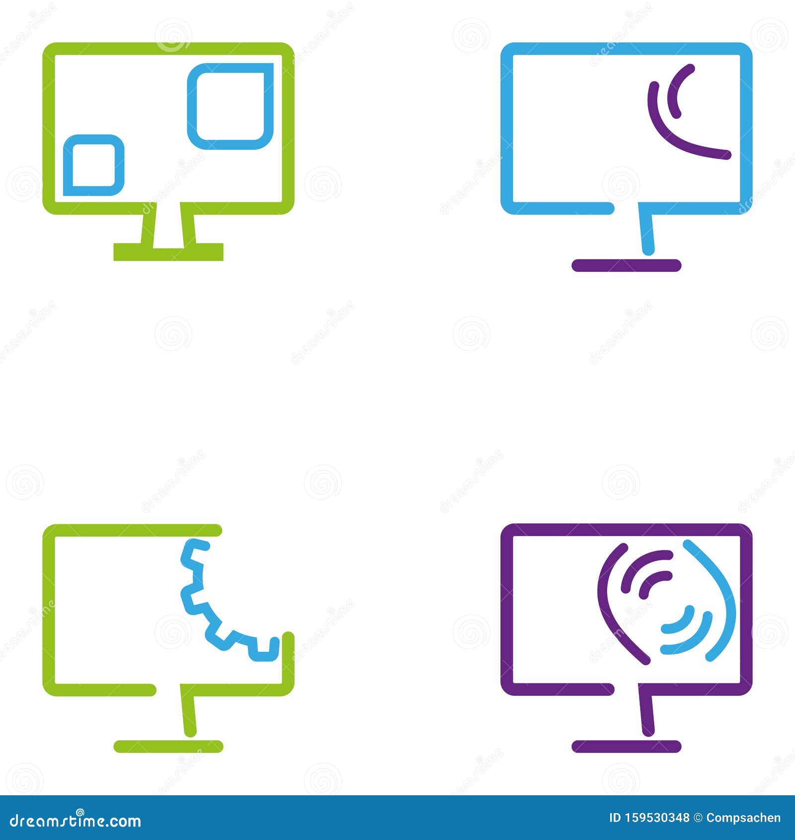 Computers and Gears, Computer and Support Logo, it Services Logo ...