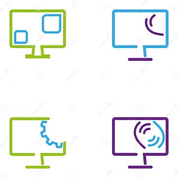 Computers and Gears, Computer and Support Logo, it Services Logo ...