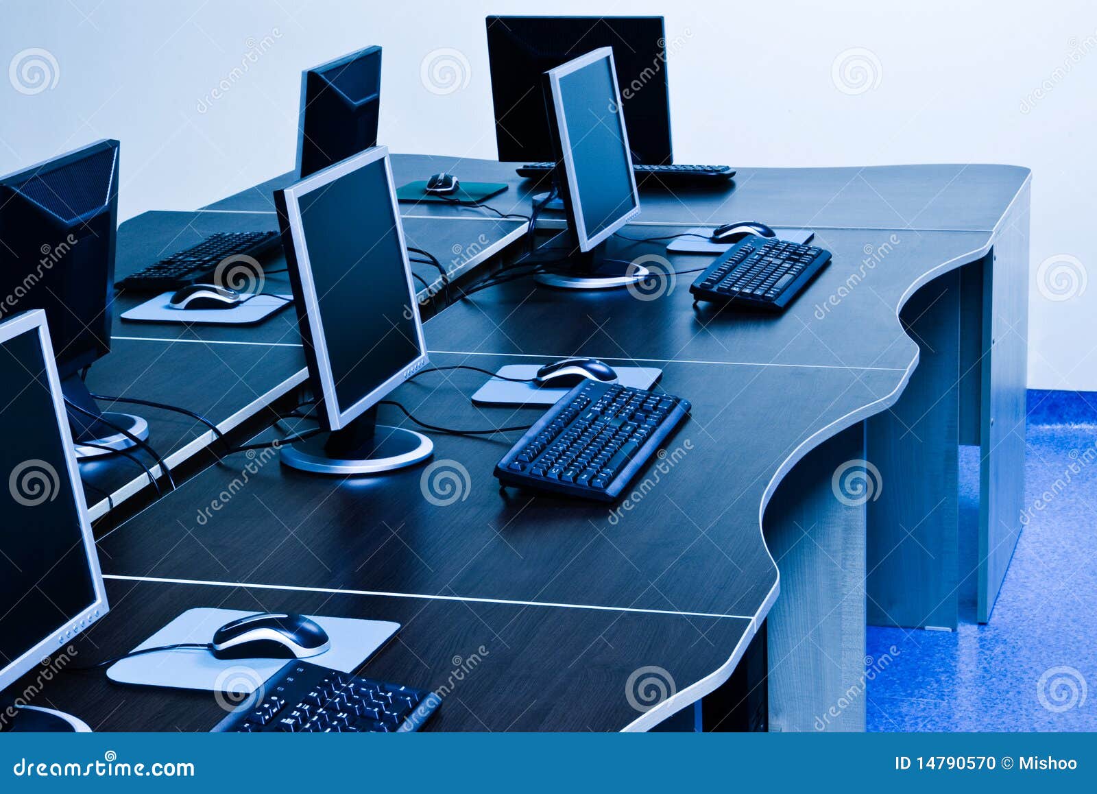 Computers with LCD stock photo. Image of interior, internet - 14790570