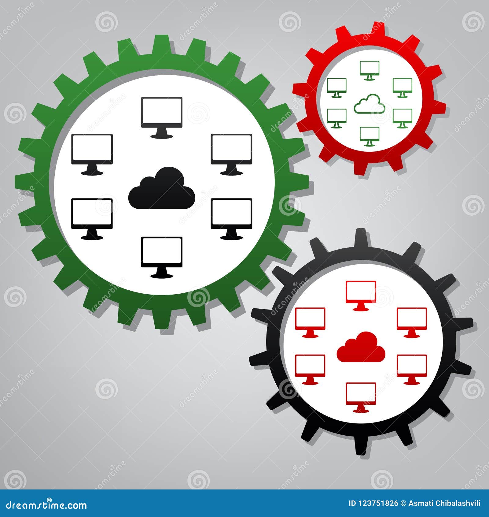 Computers And Gears, Computer And Support Logo, IT Services Logo ...